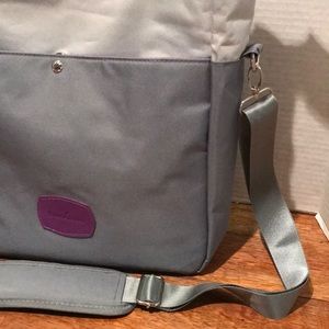 Young Living | Bags | Young Living Grey Nylon Tote Crossbody Bag | Poshmark